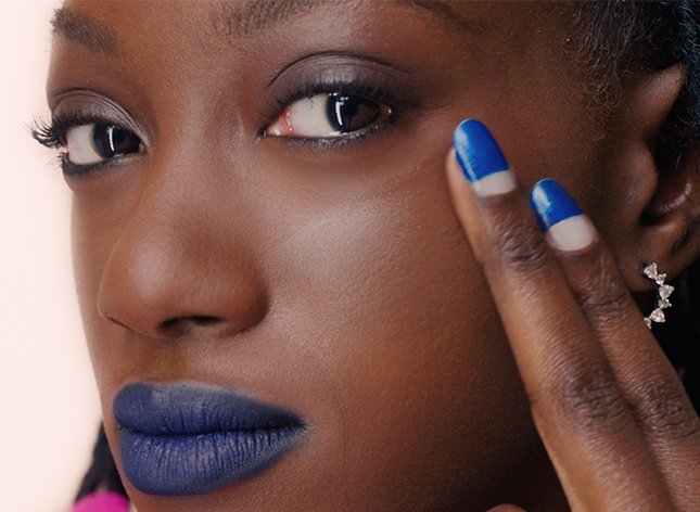 blue makeup foundation