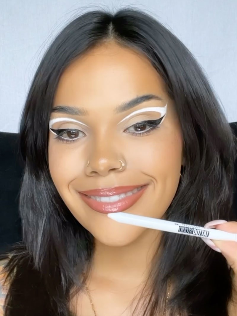 5 White Eyeliner Looks - Makeup Tutorial - Maybelline
