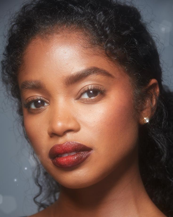 how to do red and black ombre lips