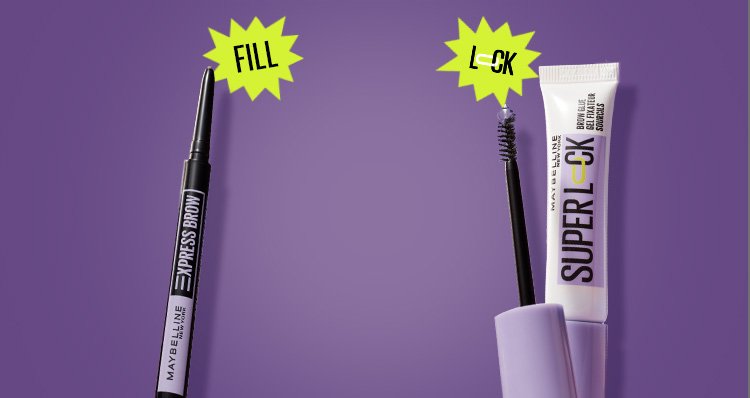 Super Lock Brow Glue Clear And Tinted Brow Gel Maybelline